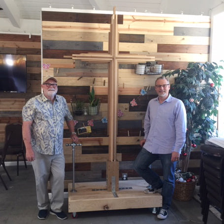 8-foot-tall cross from Rev. Jerry Carter – Dennehey Design Co.