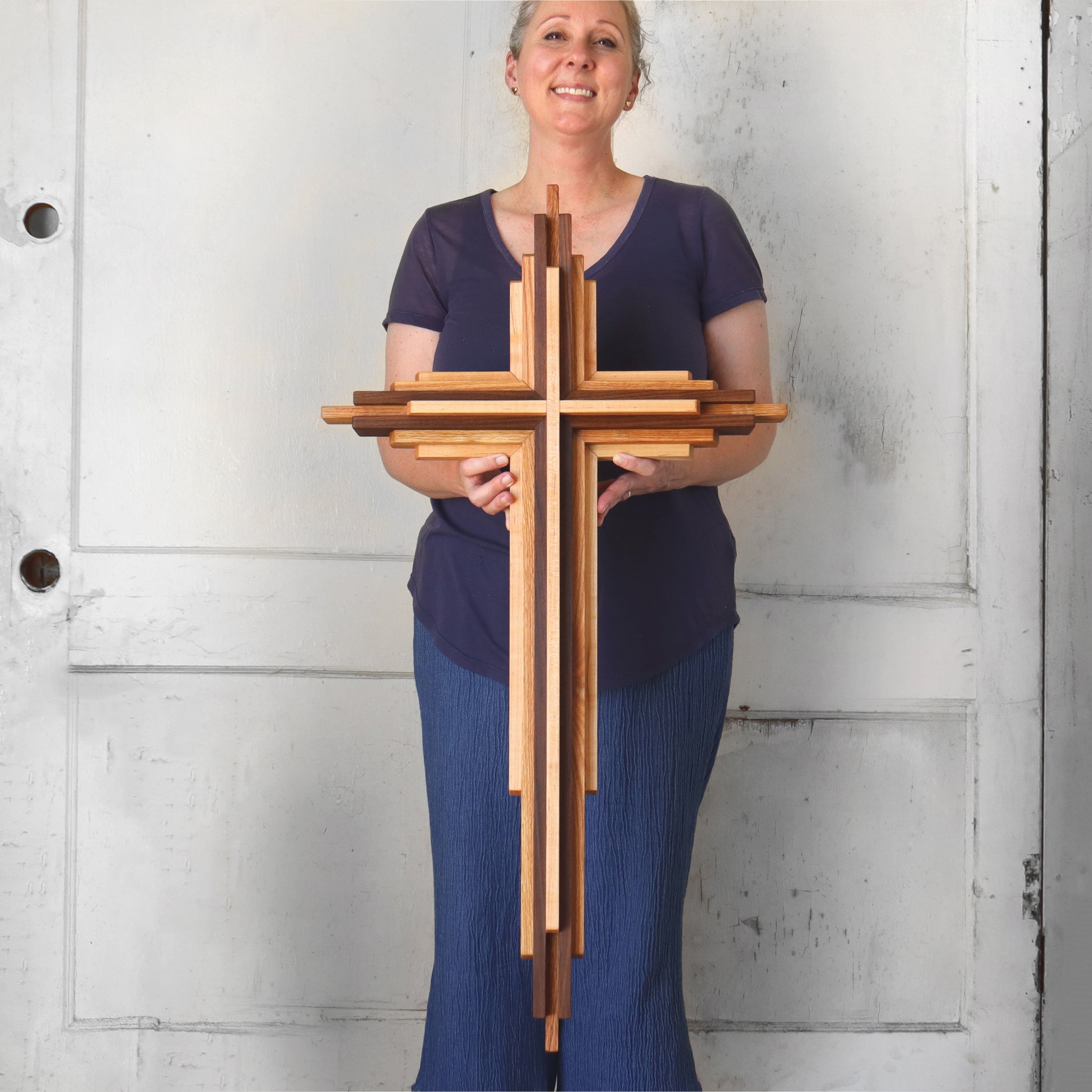 Large Wooden Church Cross – Dennehey Design Co.