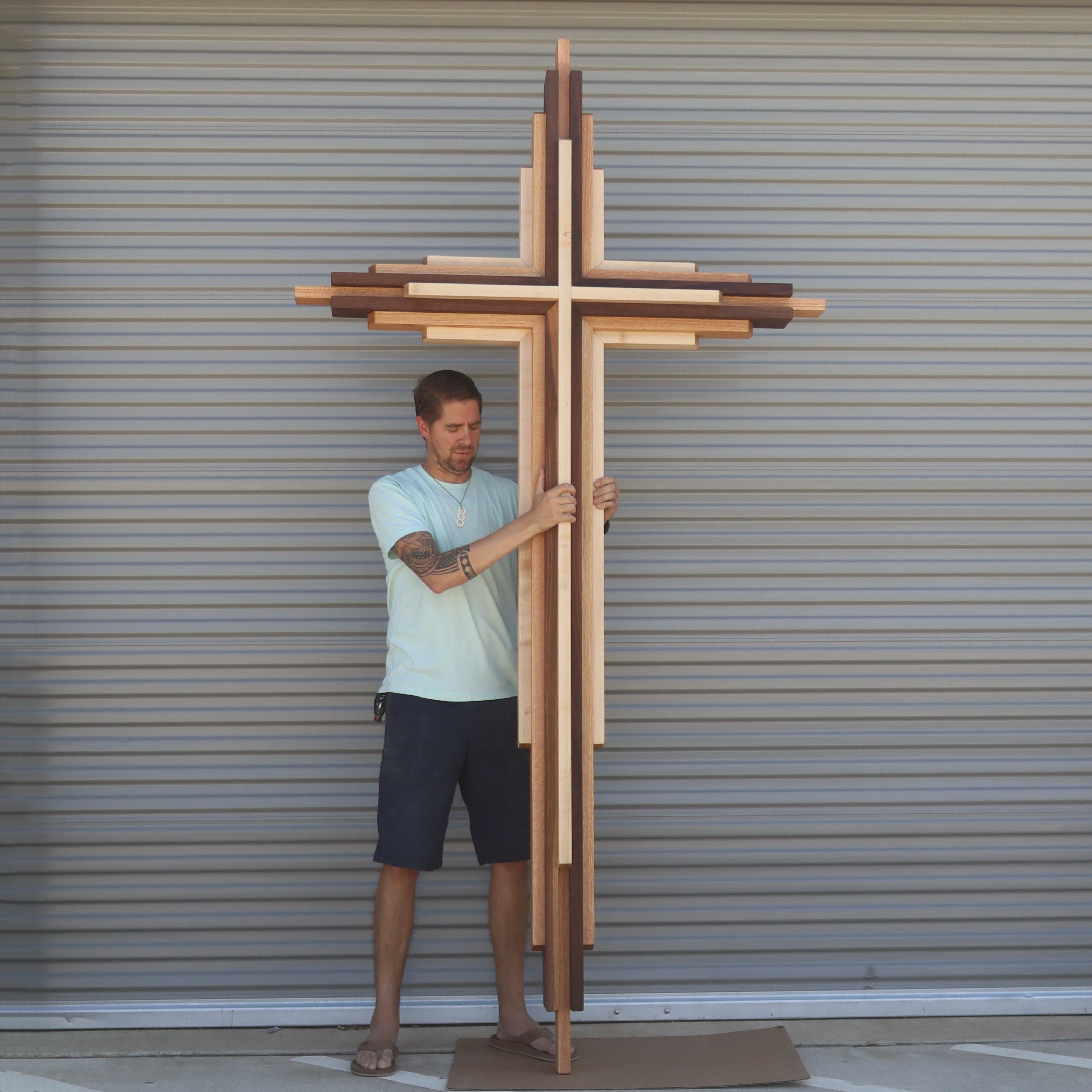 Large Wooden Church Cross – Dennehey Design Co.