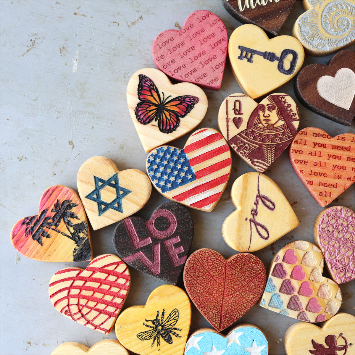 Engraved Hearts – Dennehey Design Co.