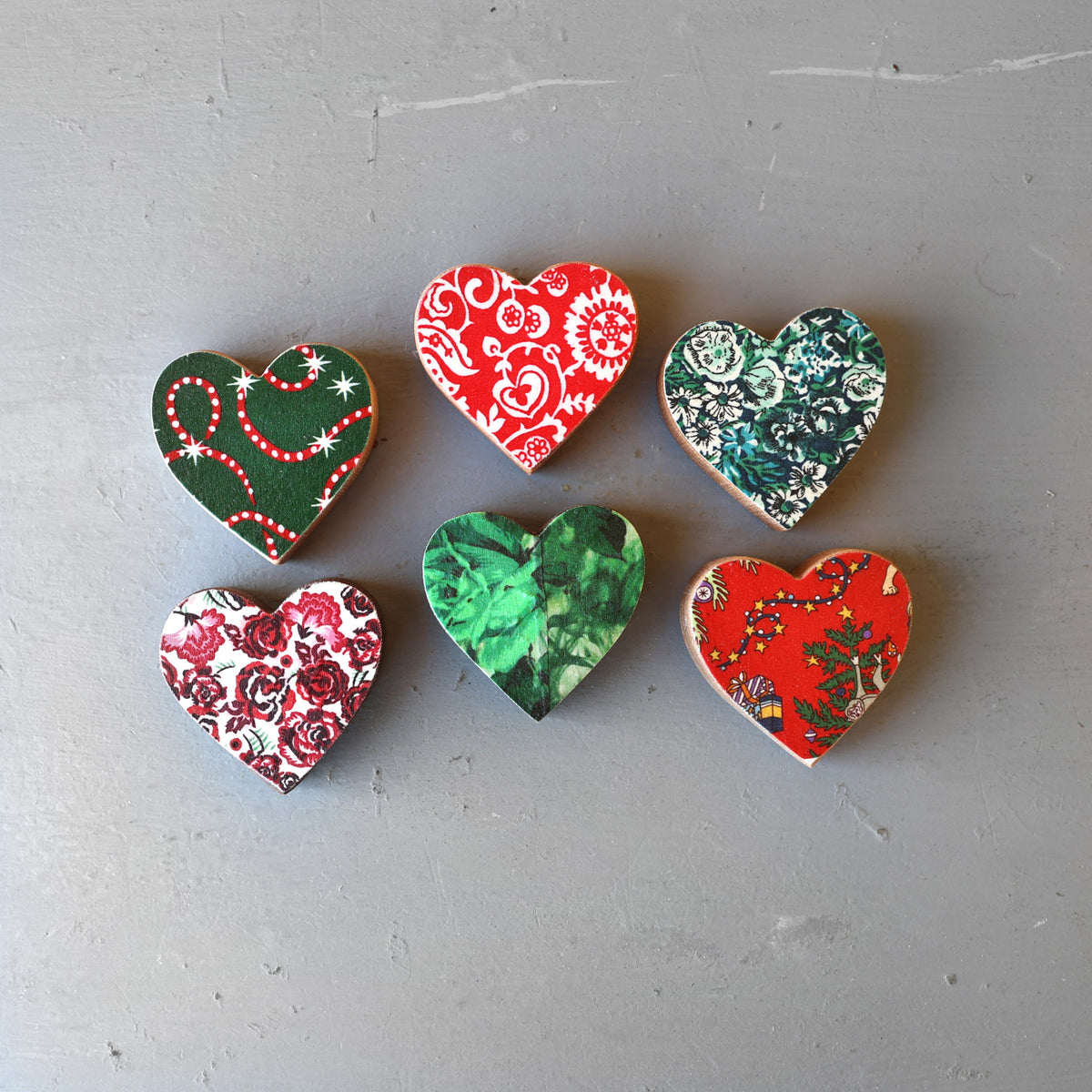 Christmas Fabric Hearts :: Limited Edition – Dennehey Design Co.