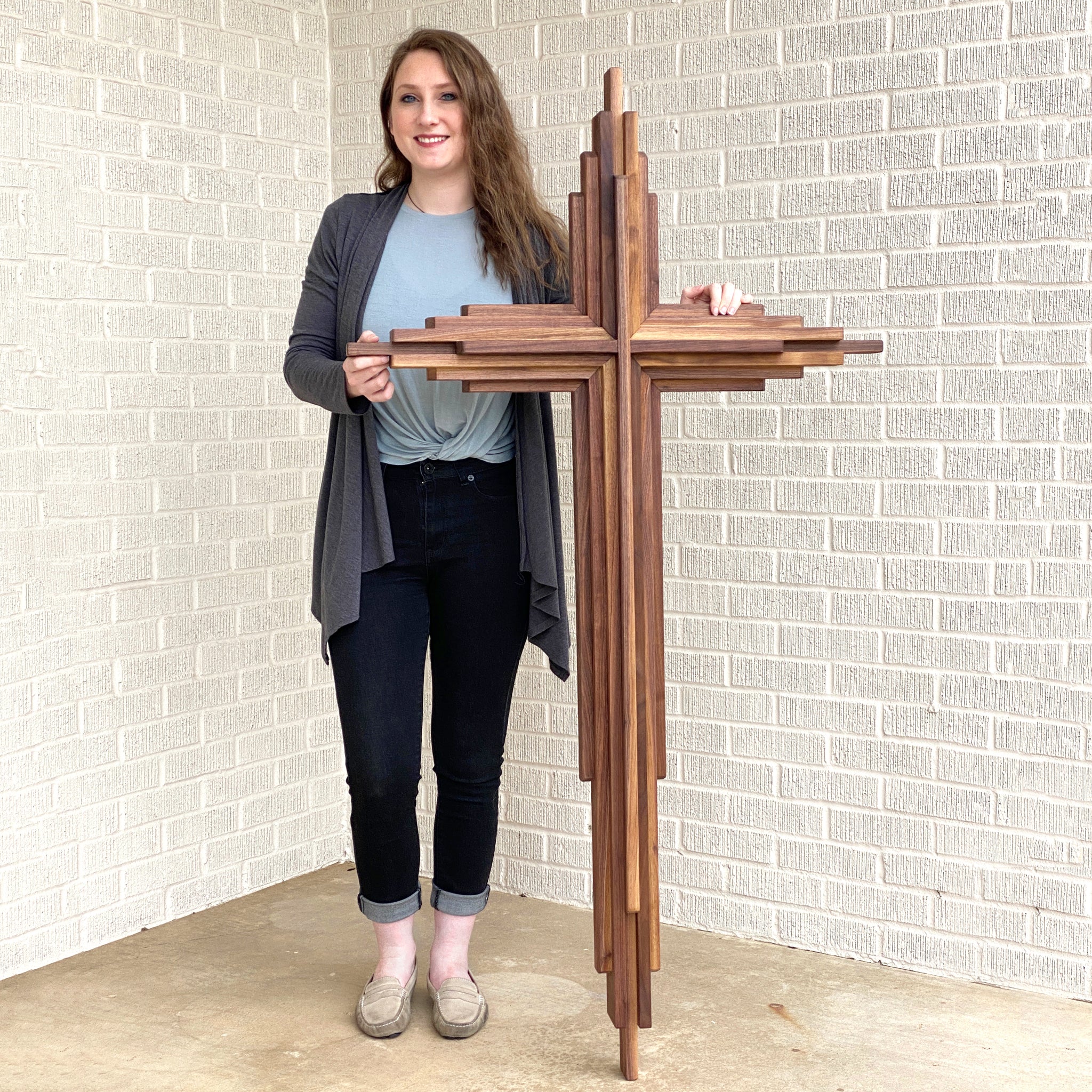 Walnut Wooden Crosses – Dennehey Design Co.