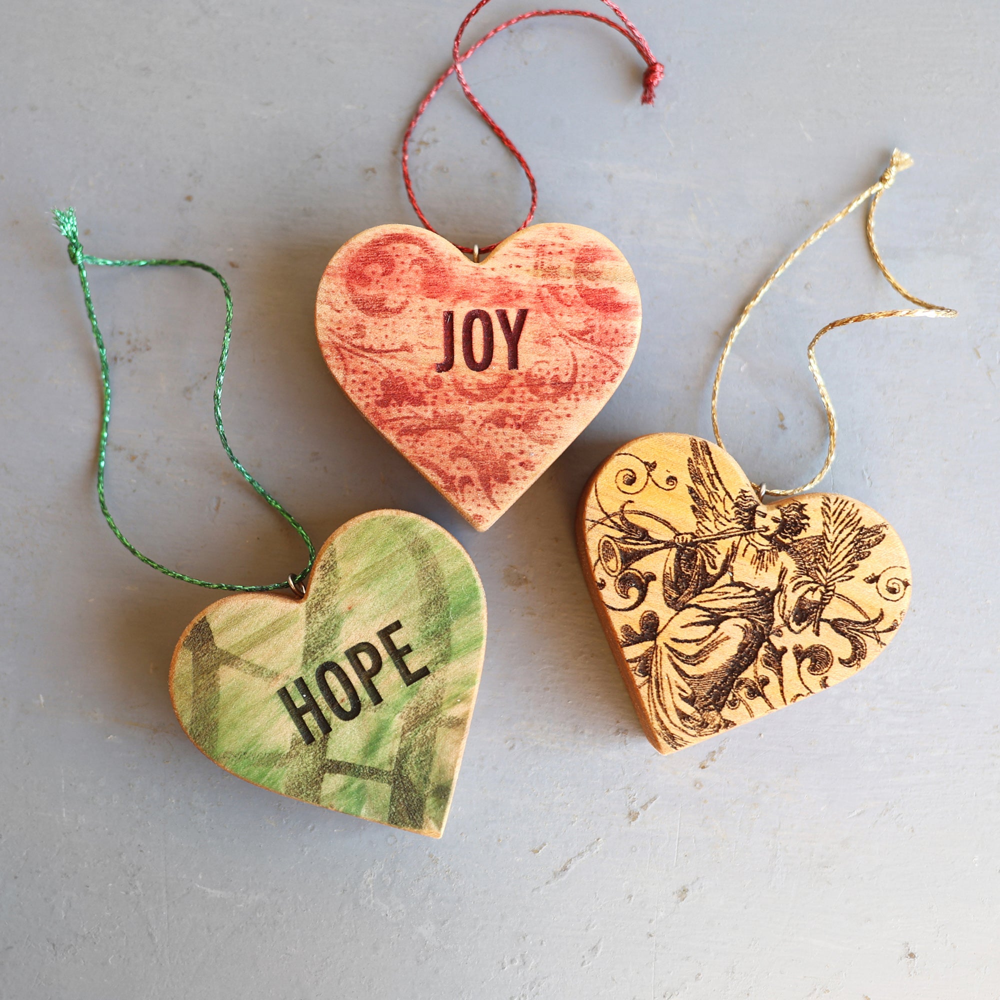 Christmas Carol Heart Ornaments – Dennehey Design Co.