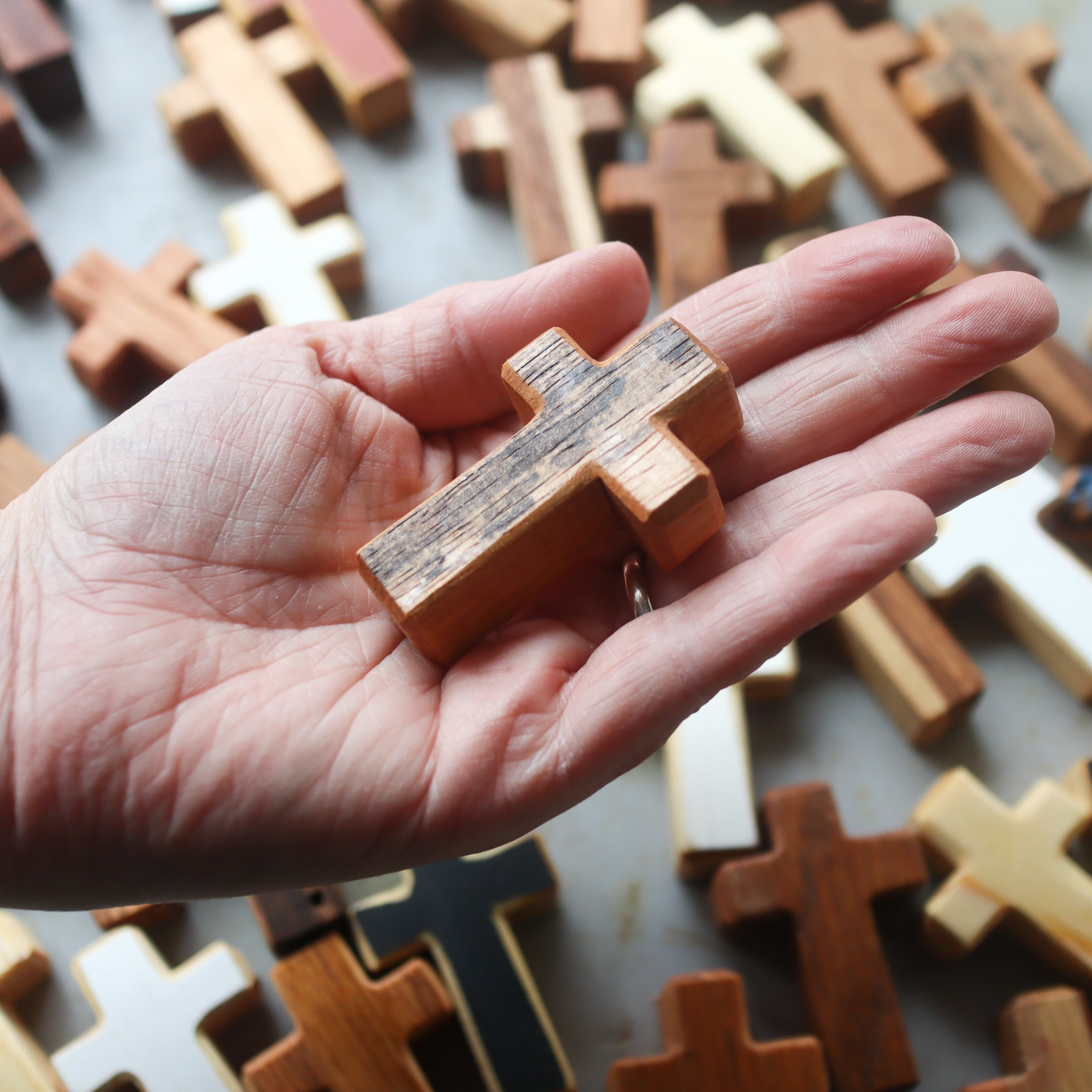 Handmade Wooden Pocket Crosses – Dennehey Design Co.