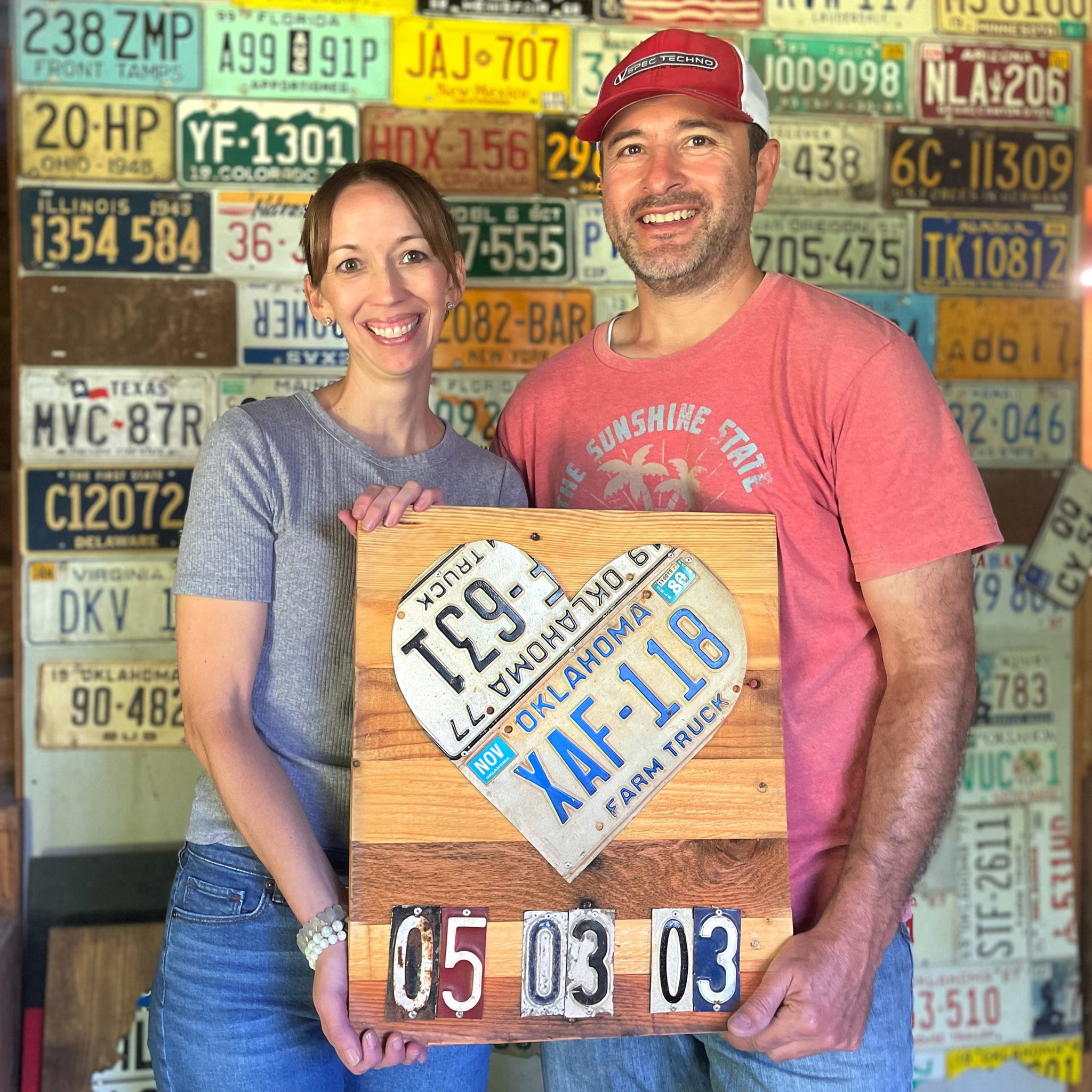 Heart Art—State Plates & Dates – Dennehey Design Co.