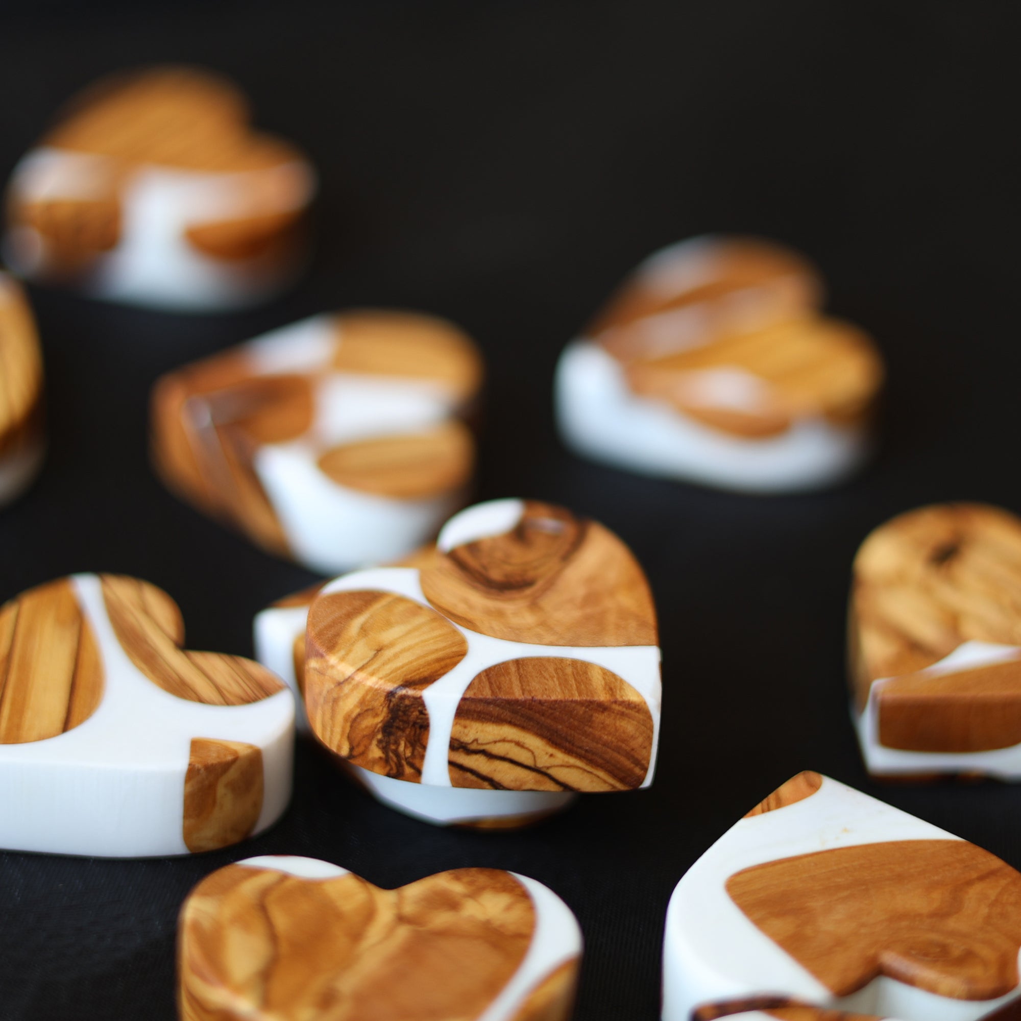 Reclaimed Olive & Resin Hearts – Dennehey Design Co.