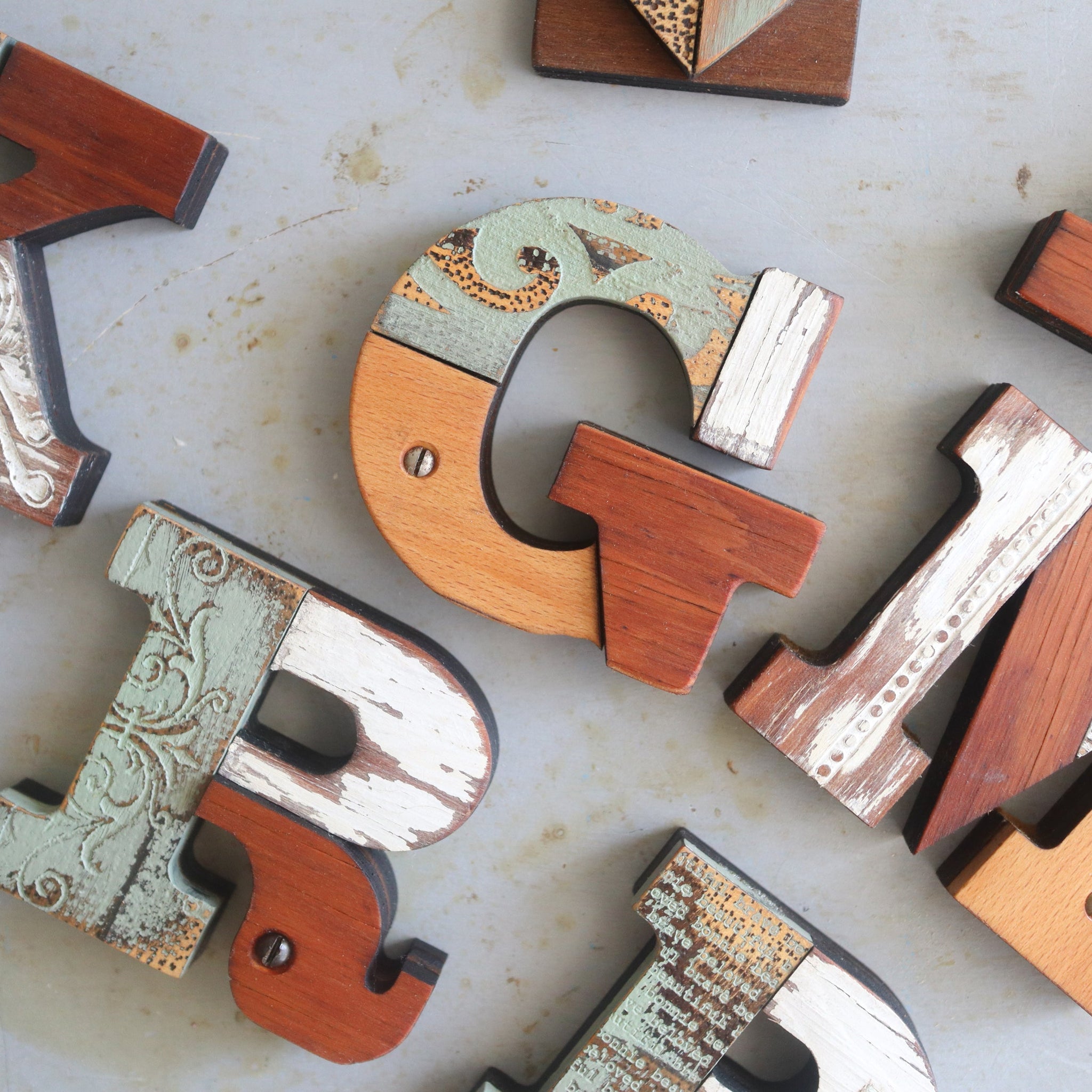 Reclaimed Wooden Letters • Mini Sized – Dennehey Design Co.