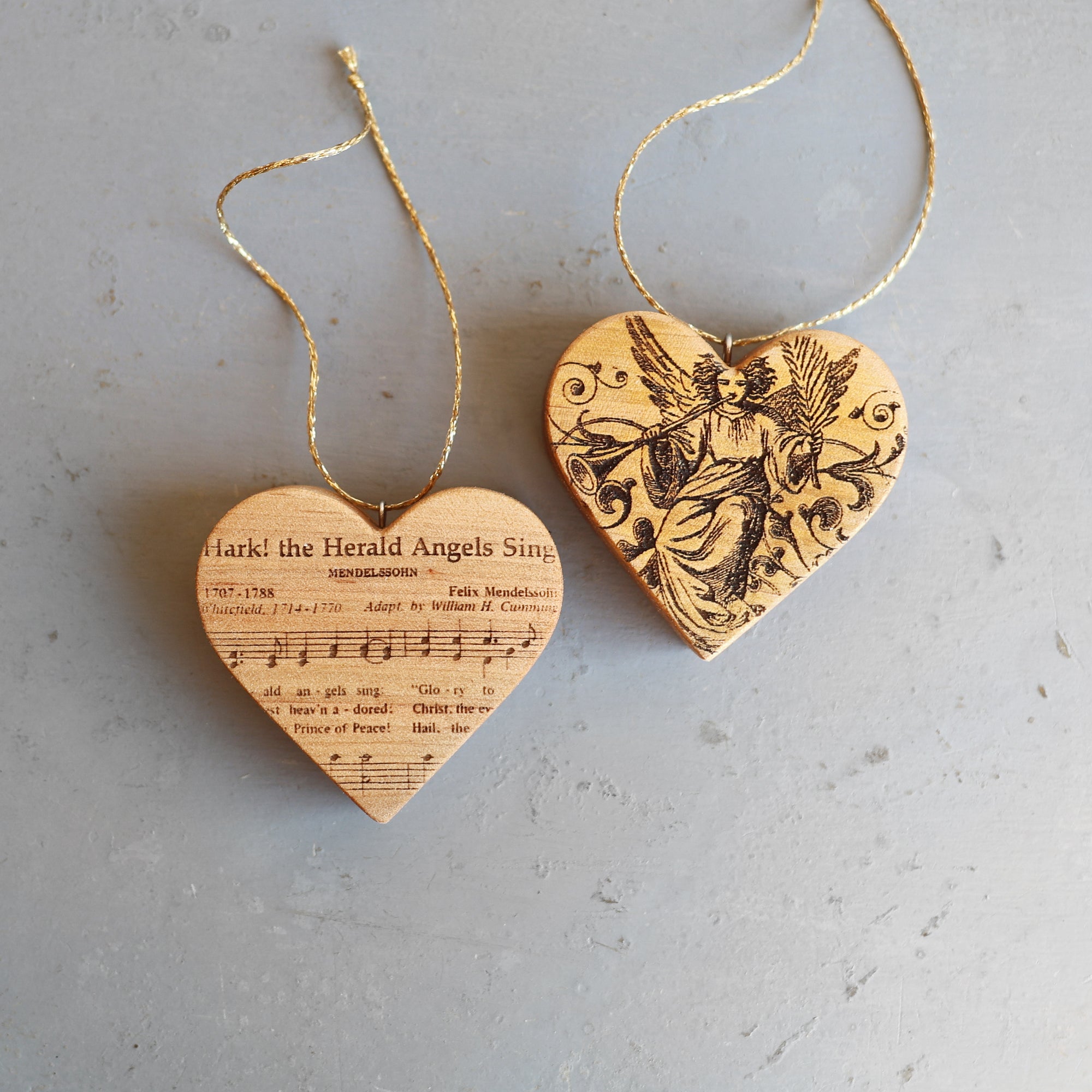 Christmas Carol Heart Ornaments – Dennehey Design Co.