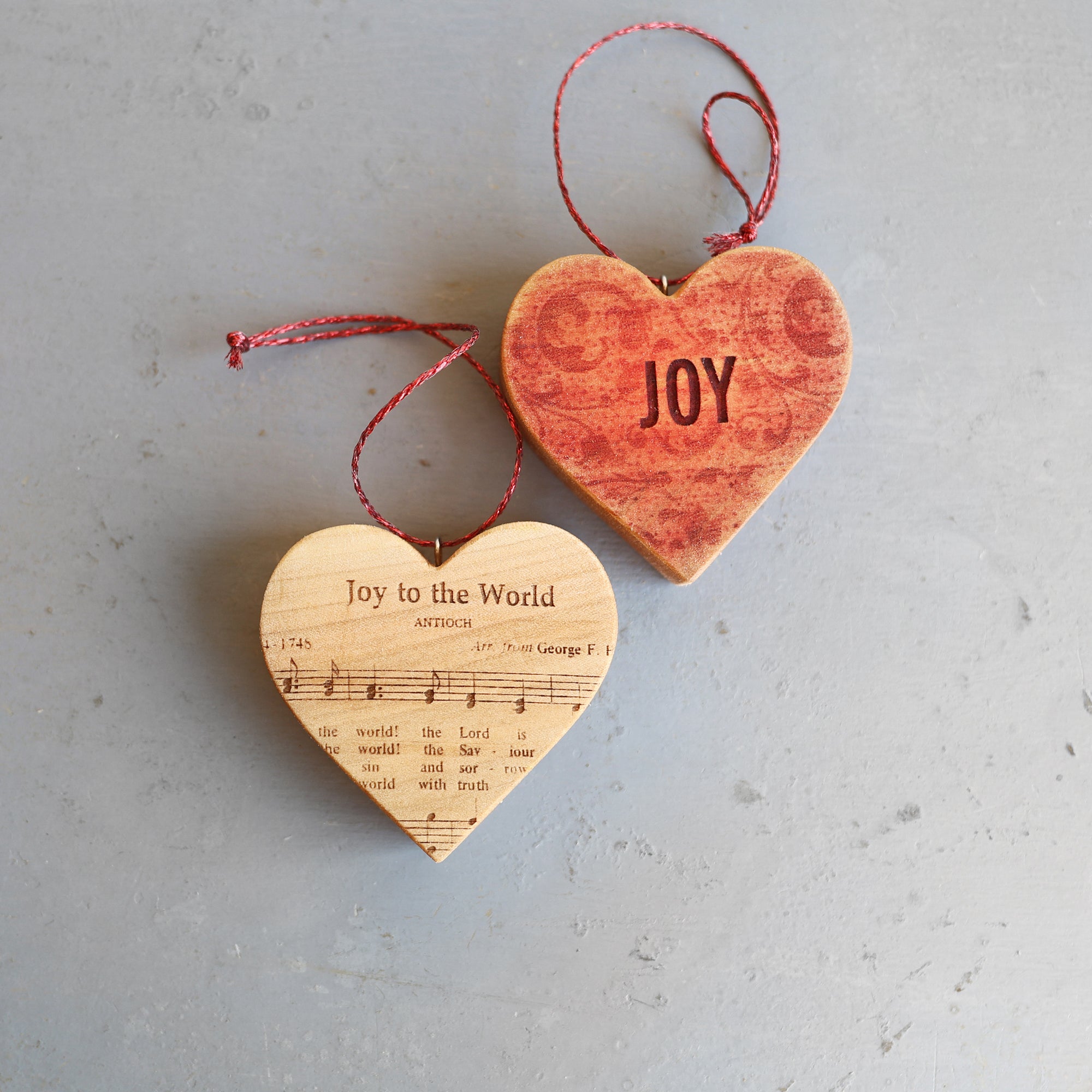 Christmas Carol Heart Ornaments – Dennehey Design Co.