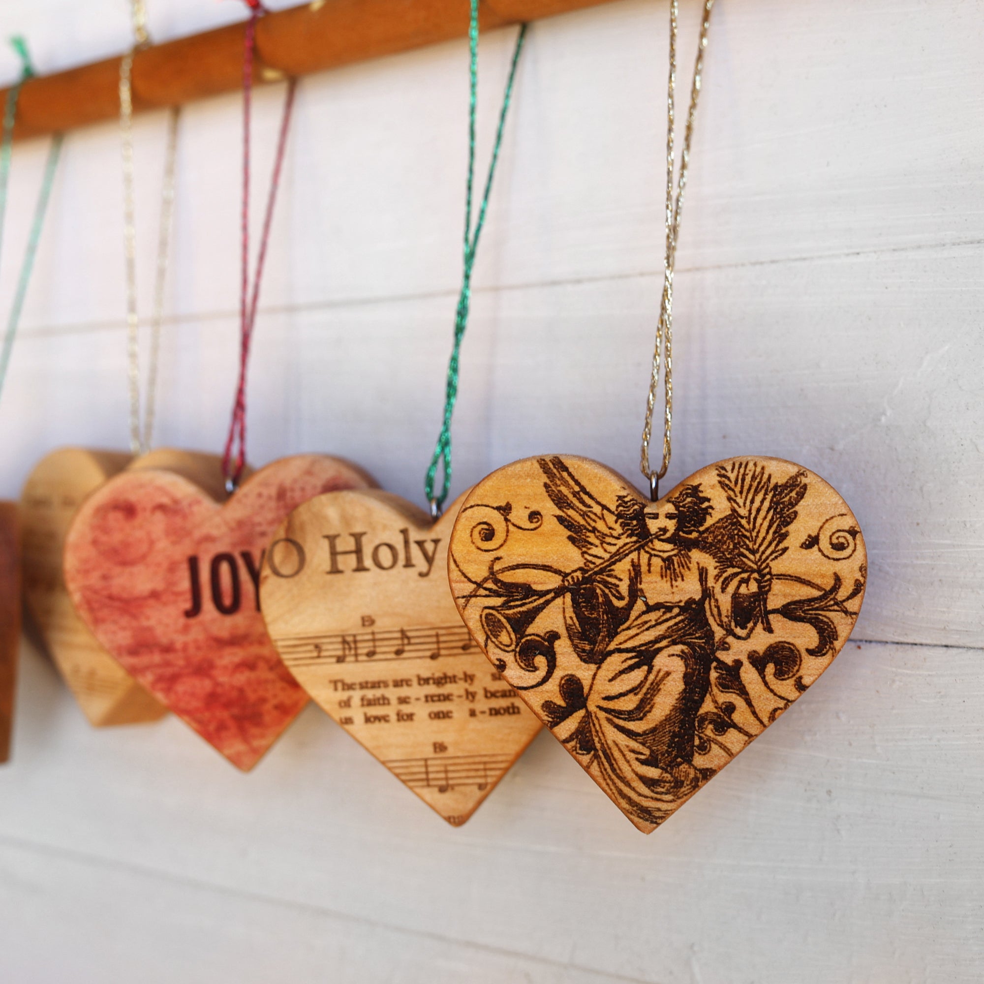 Christmas Carol Heart Ornaments – Dennehey Design Co.