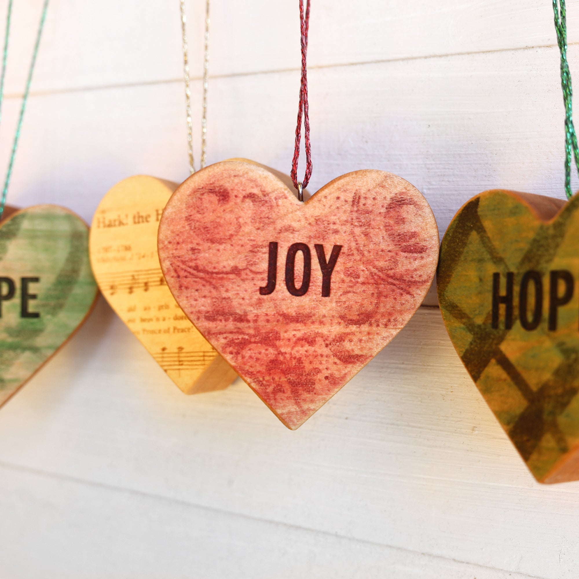 Christmas Carol Heart Ornaments – Dennehey Design Co.