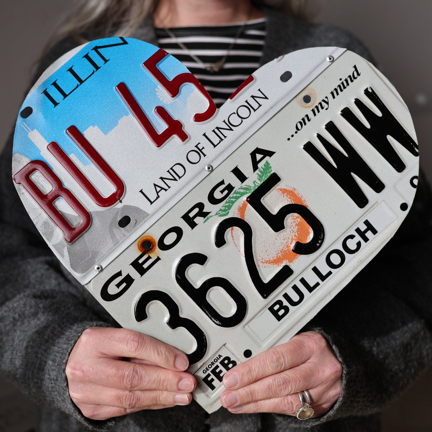 State Plate Heart Art – Dennehey Design Co.