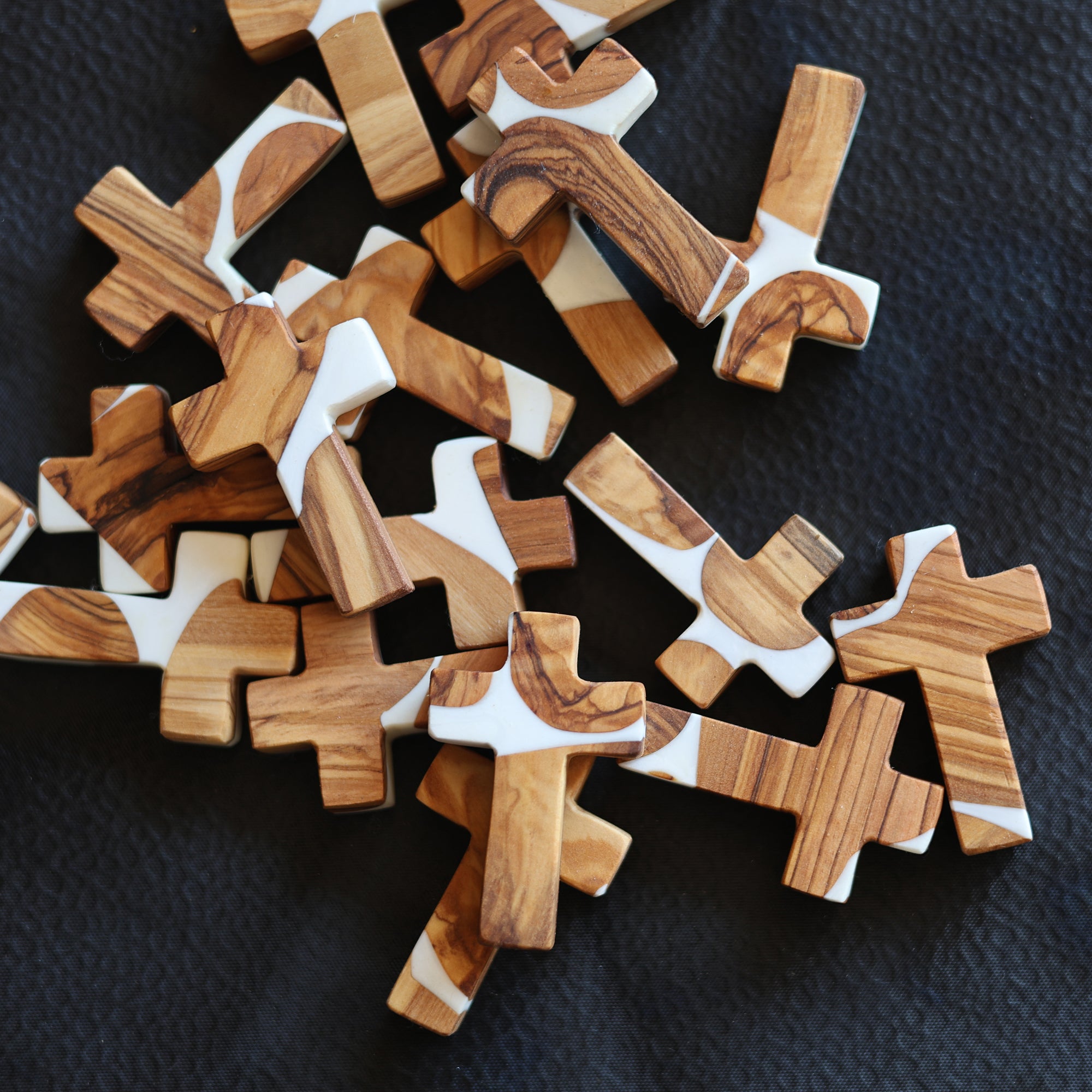 Reclaimed Olive & Resin Pocket Crosses – Dennehey Design Co.