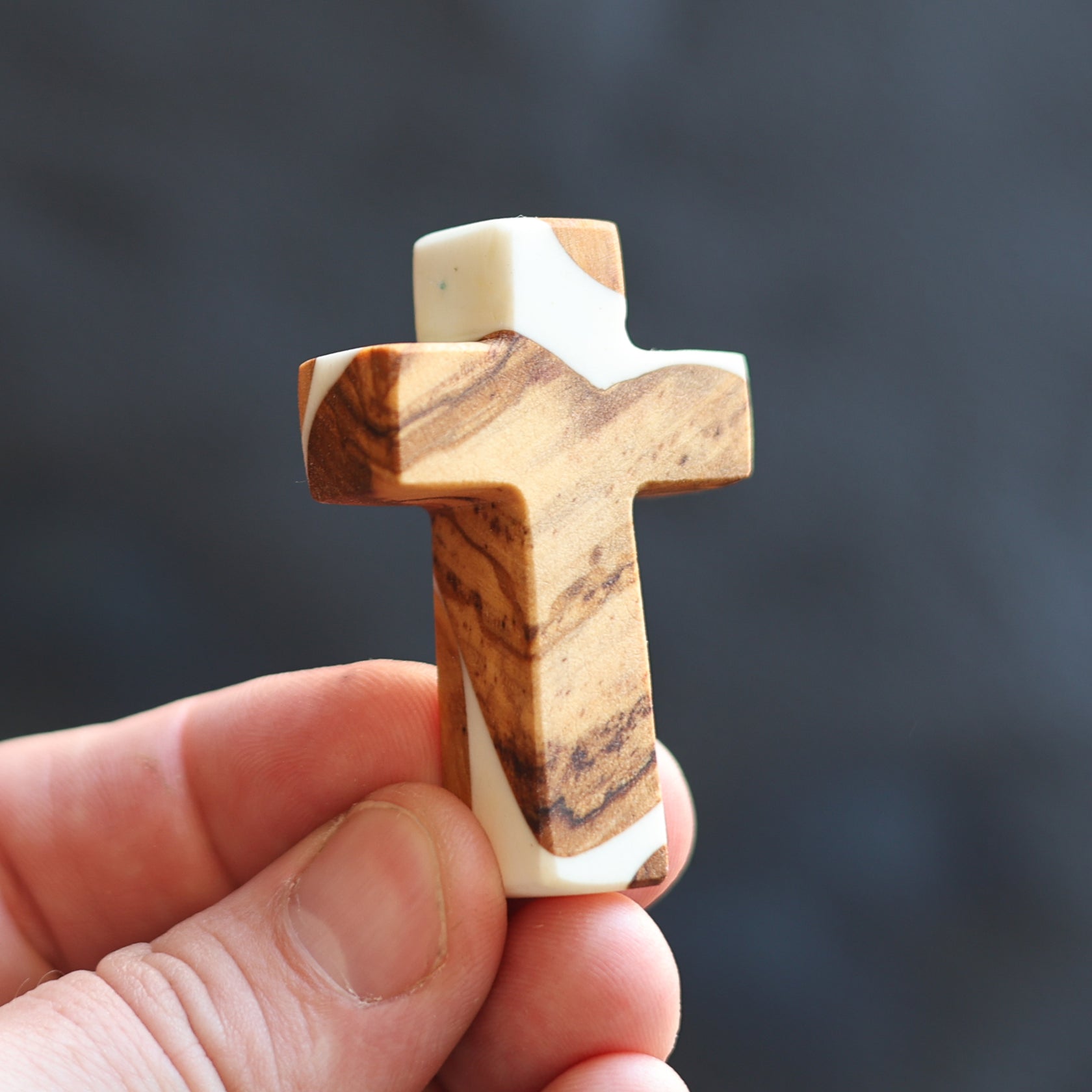 Reclaimed Olive & Resin Pocket Crosses – Dennehey Design Co.