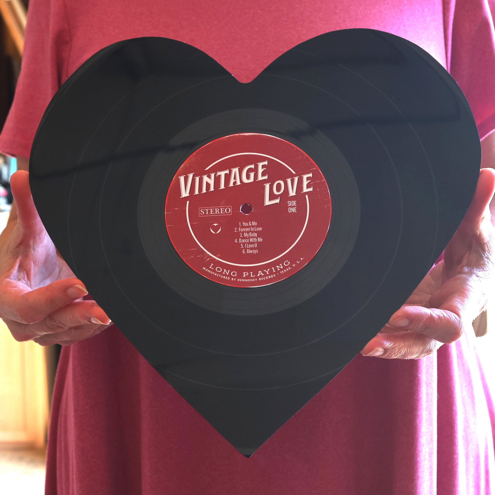 Vintage Vinyl Heart Art – Dennehey Design Co.