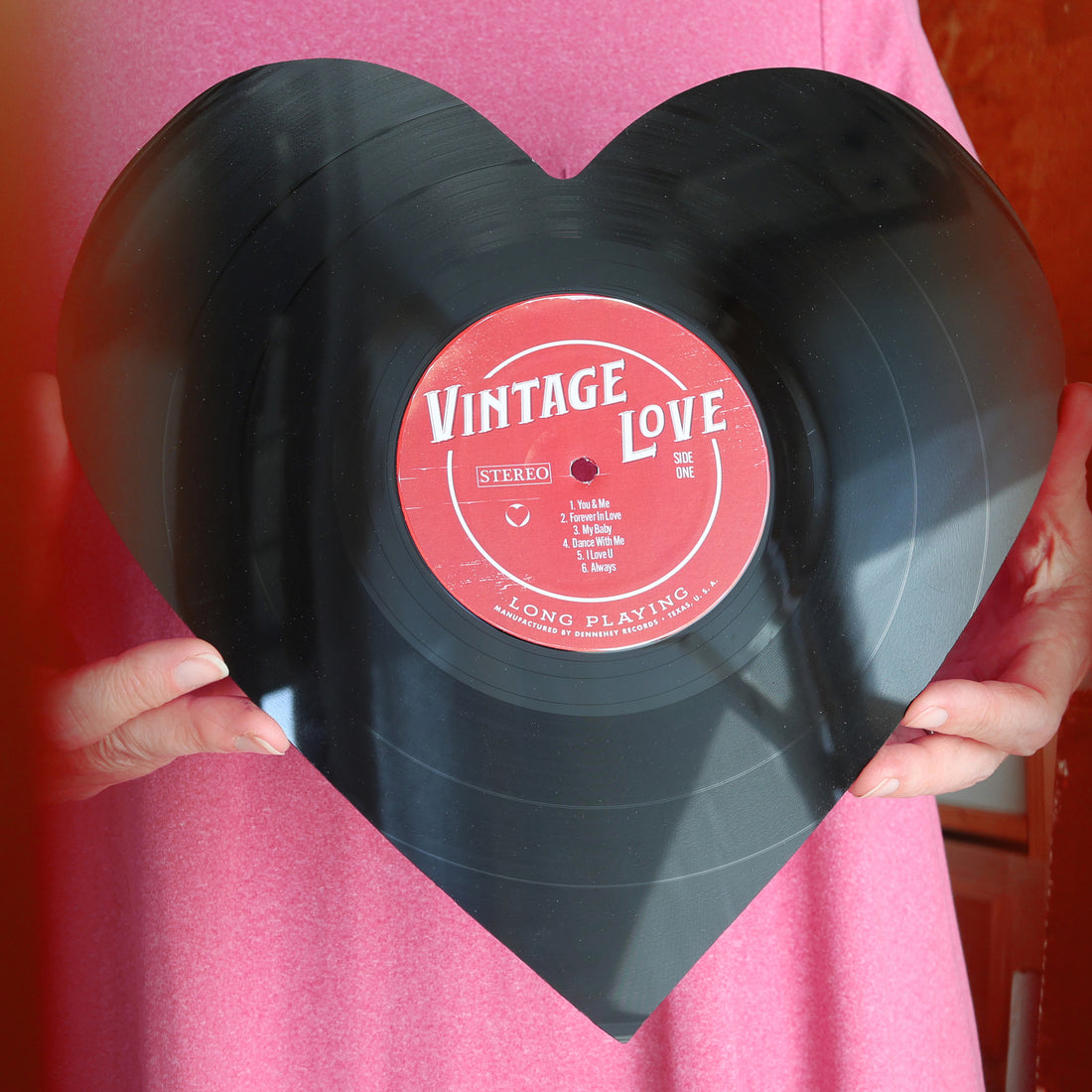 Vintage Vinyl Heart Art – Dennehey Design Co.