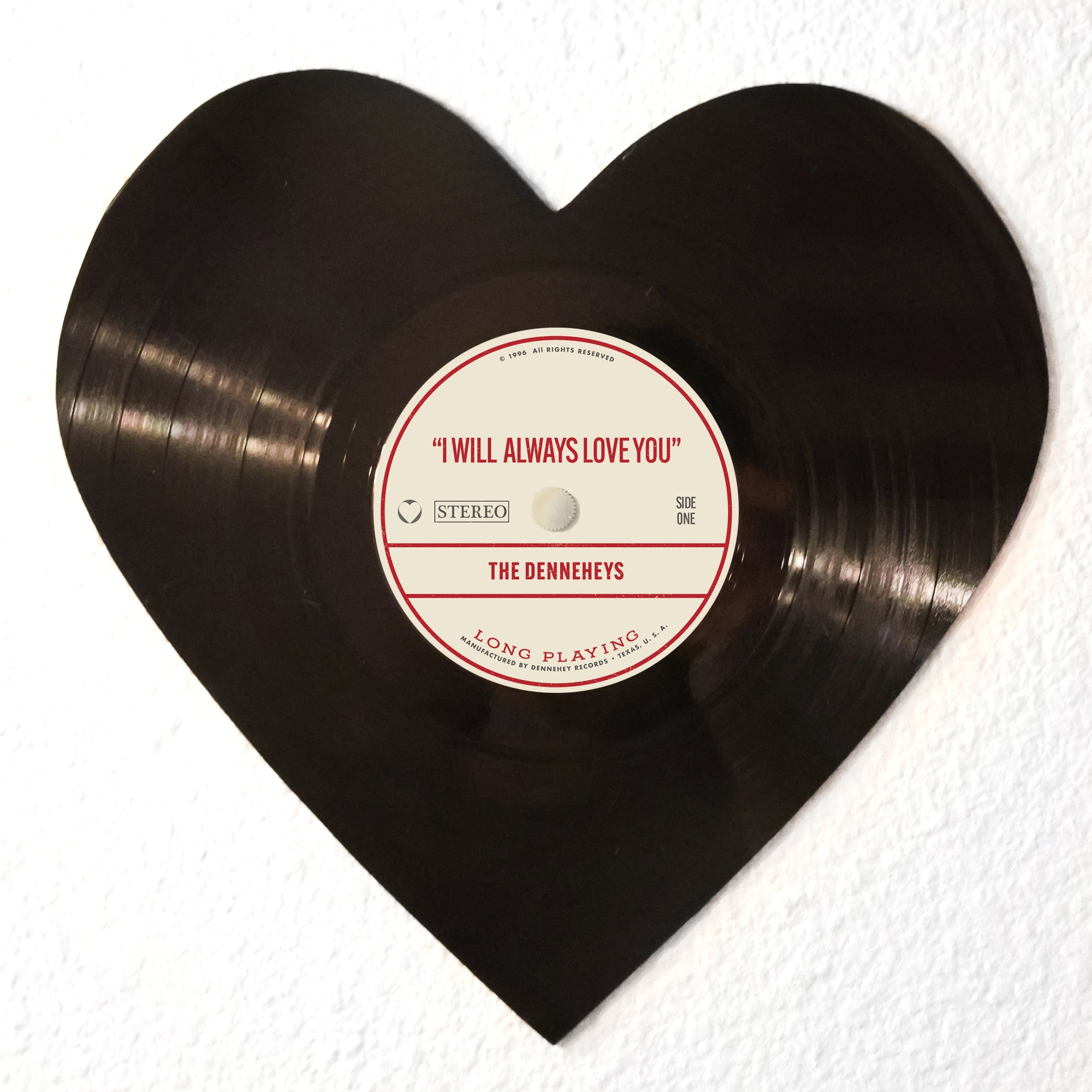 Vintage Vinyl Heart Art – Dennehey Design Co.