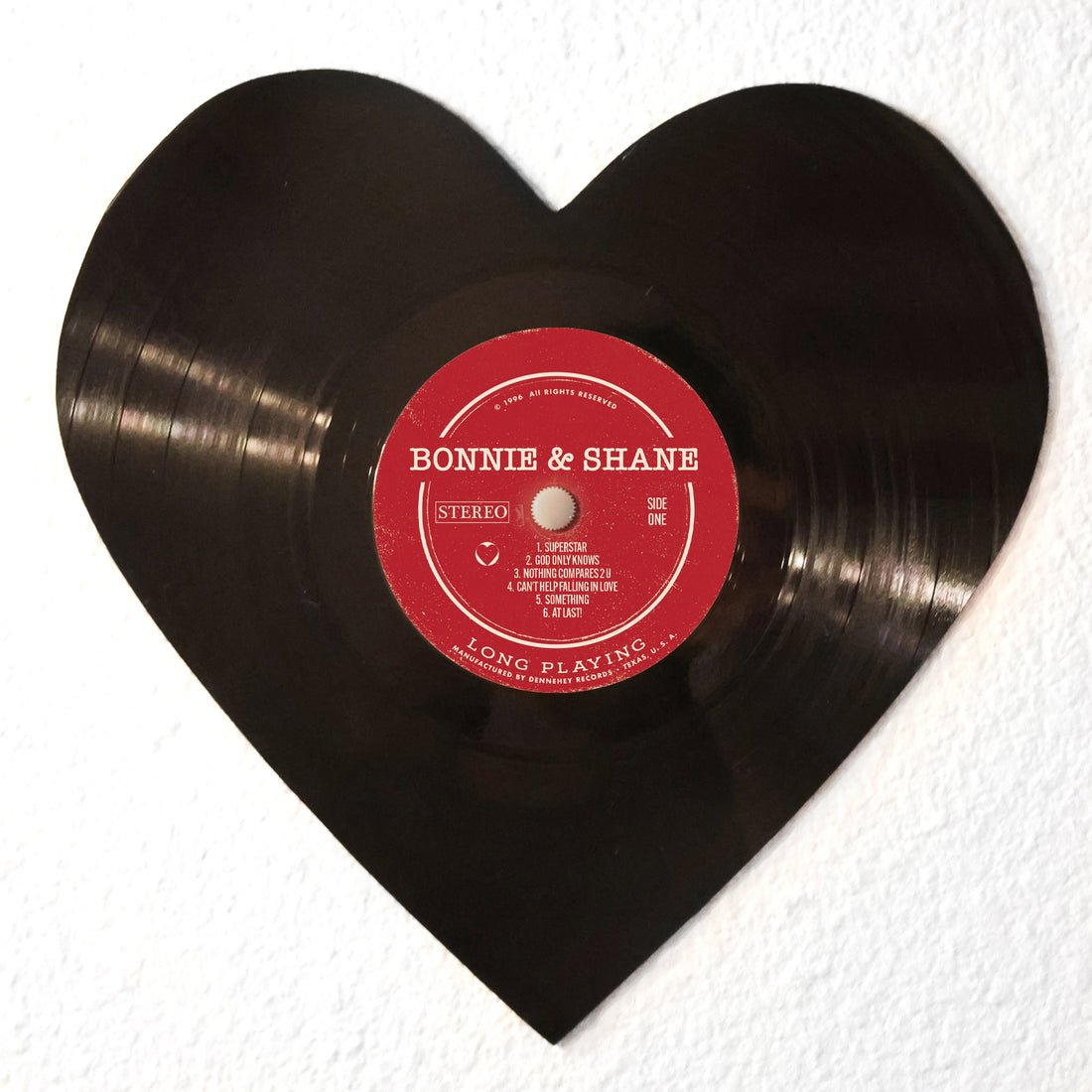 Vintage Vinyl Heart Art – Dennehey Design Co.