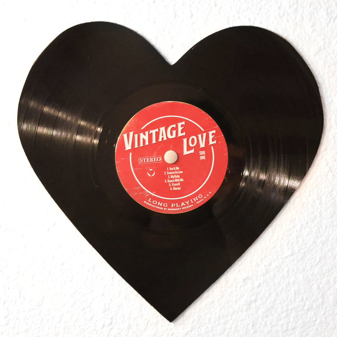 Vintage Vinyl Heart Art – Dennehey Design Co.