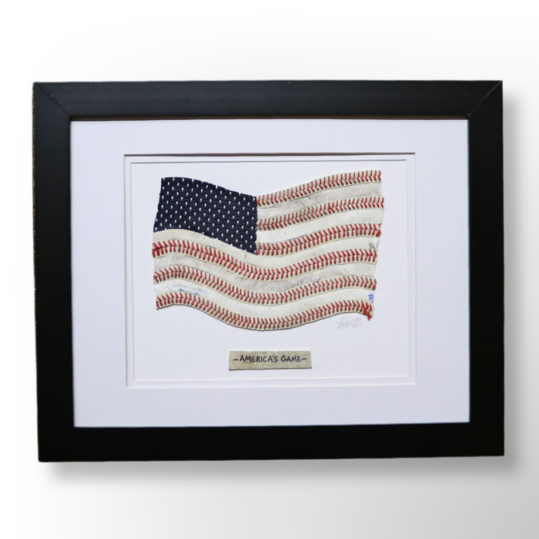 "America's Game" Original Baseball American Flag Artwork – Dennehey ...
