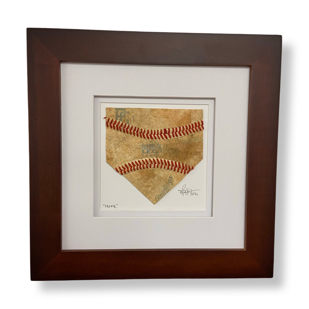 Home Plate Baseball Artwork titled “HOME” – Dennehey Design Co.