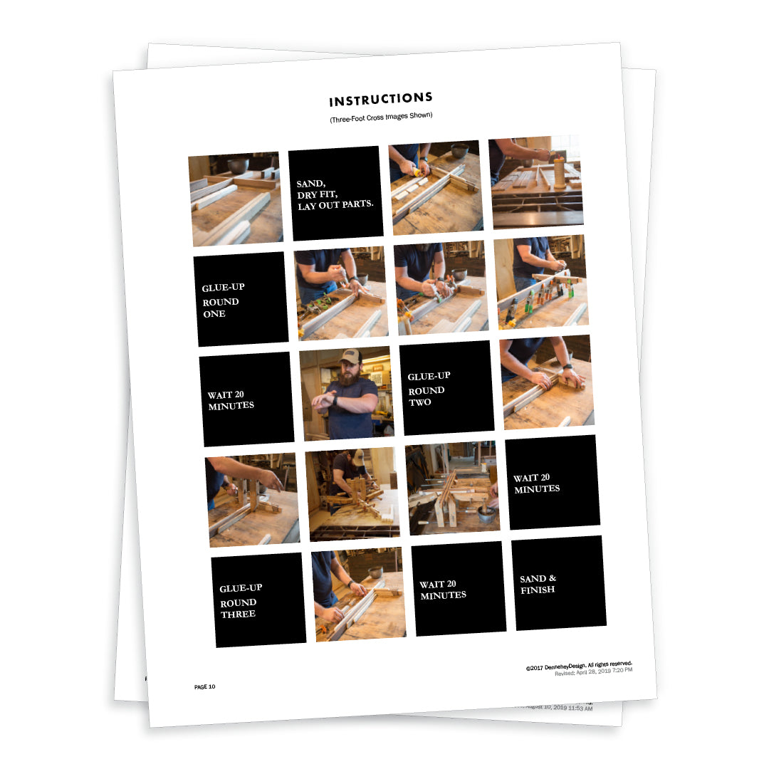 Six-Foot-Tall DIY Wooden Cross Plans – Dennehey Design Co.