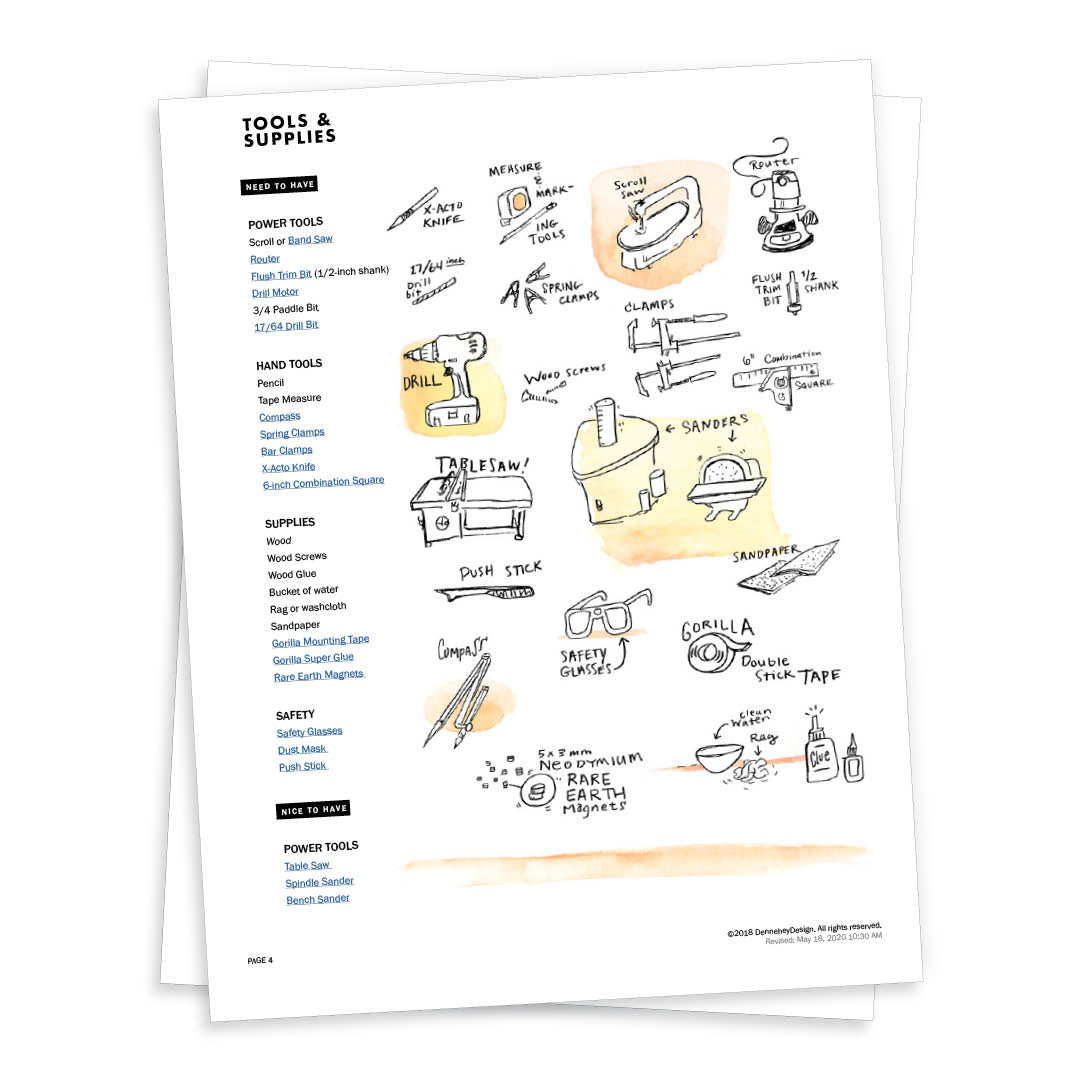 Cylinder Box Project Plans – Dennehey Design Co.