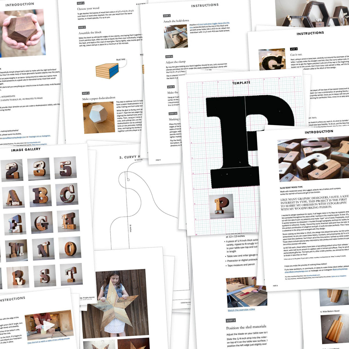 Graphic Shapes Project Plan Bundle – Dennehey Design Co.