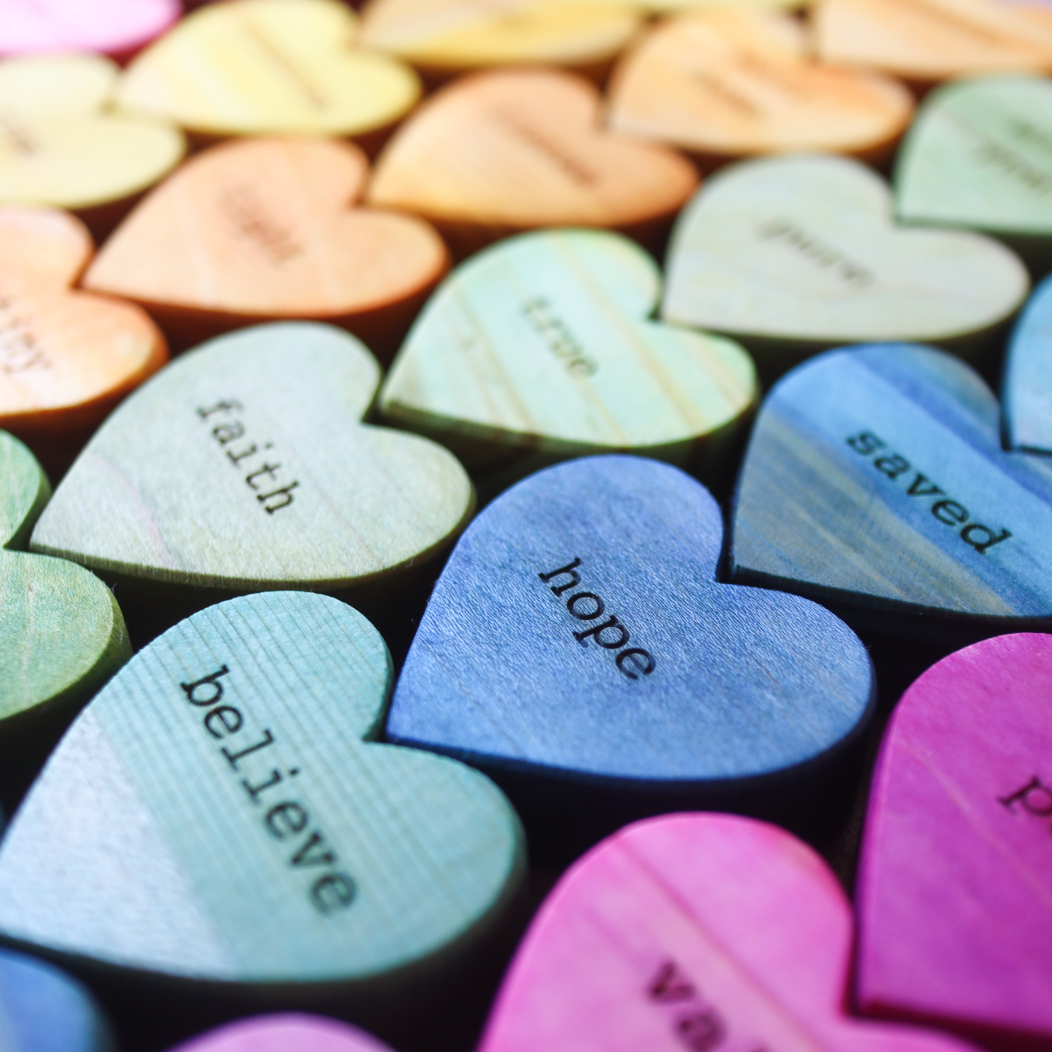 Custom Inspired Words Hearts – Dennehey Design Co.
