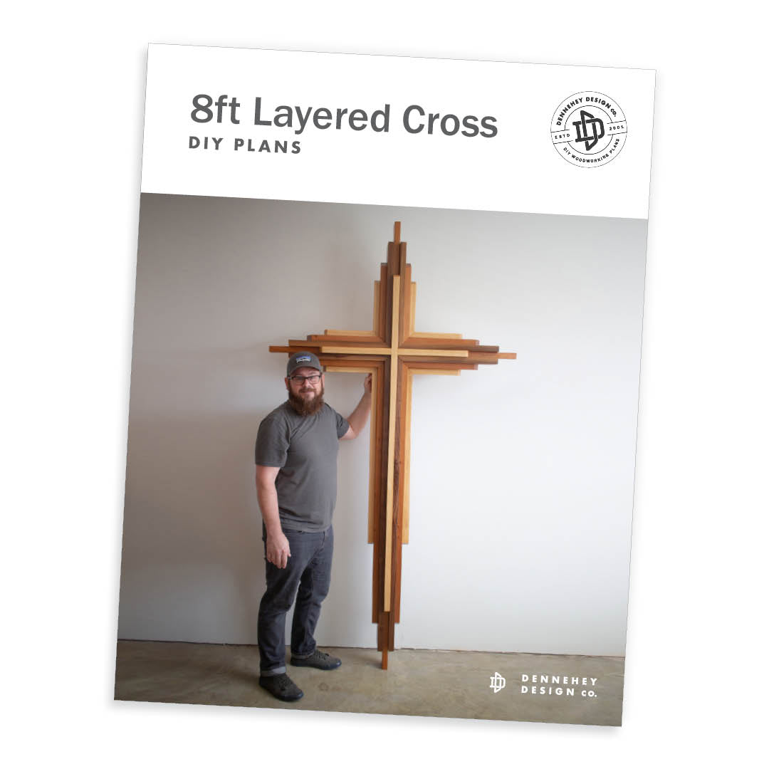 Eight-Foot-Tall DIY Wooden Cross Plans – Dennehey Design Co.