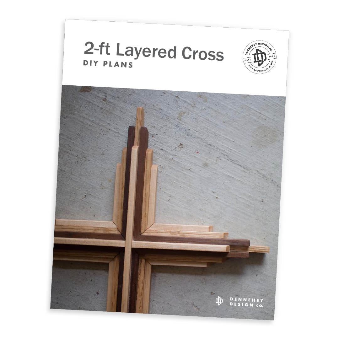Two-Foot-Tall DIY Wooden Cross Plans – Dennehey Design Co.
