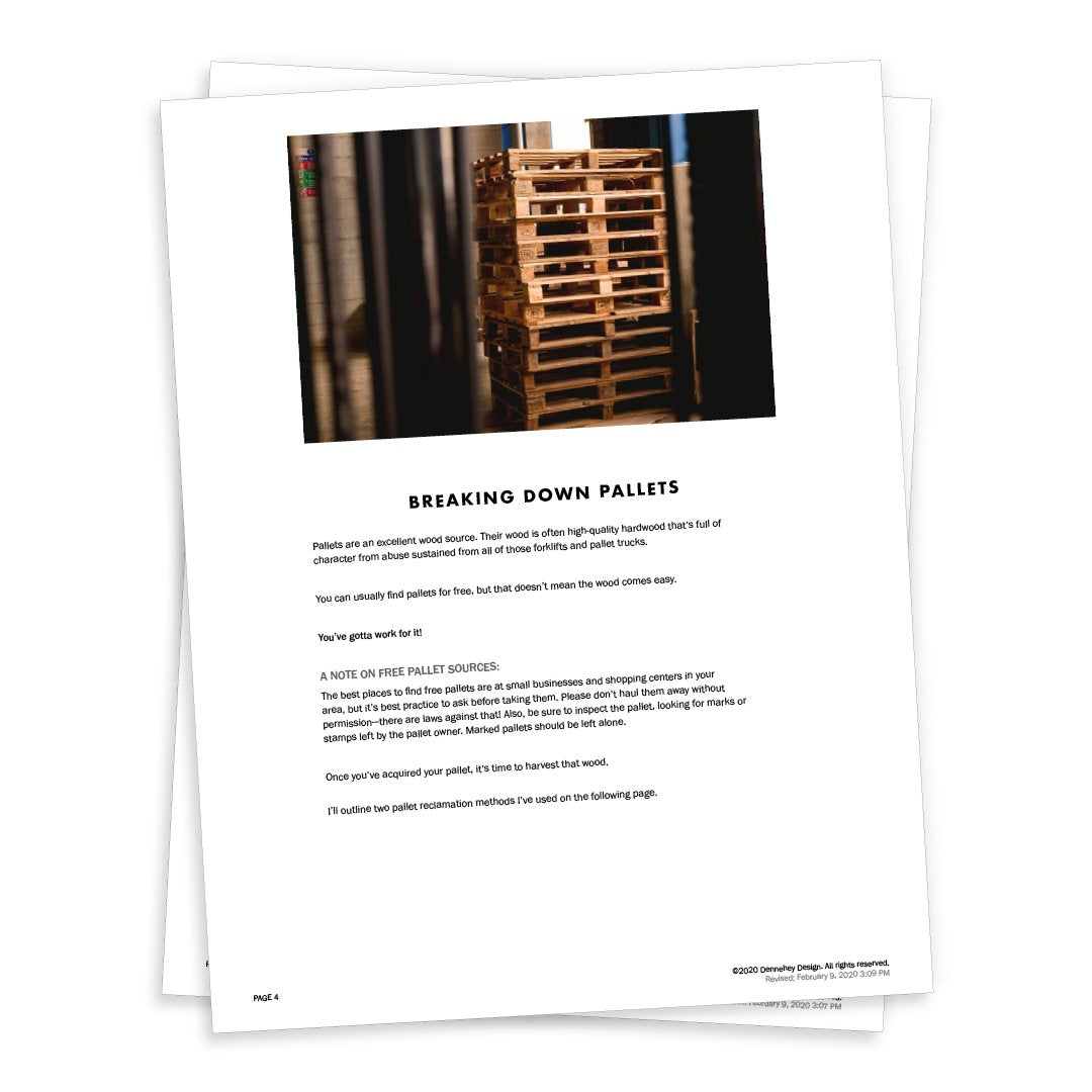 Pallet Wood Cross Project Plans | Set of 3 – Dennehey Design Co.