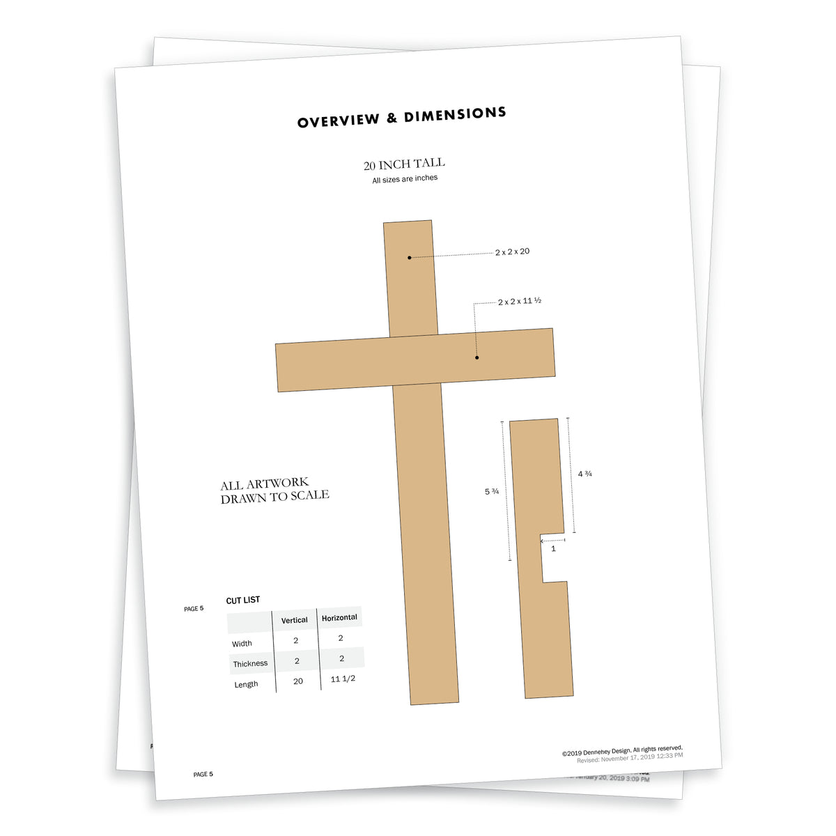 The Simple Cross DIY Plans » In Nine Sizes – Dennehey Design Co.