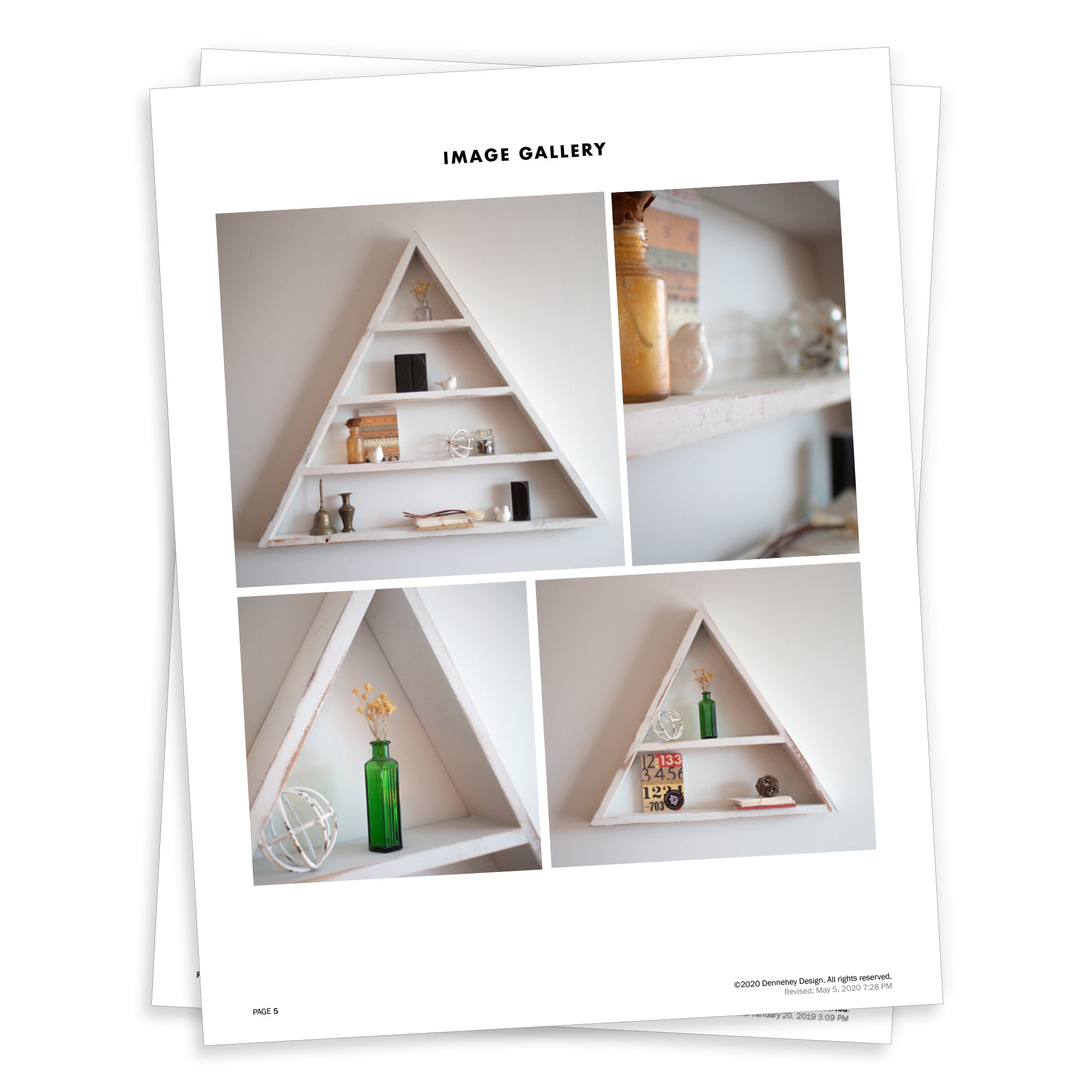 Wood Triangle Shelf Project Plans – Dennehey Design Co.