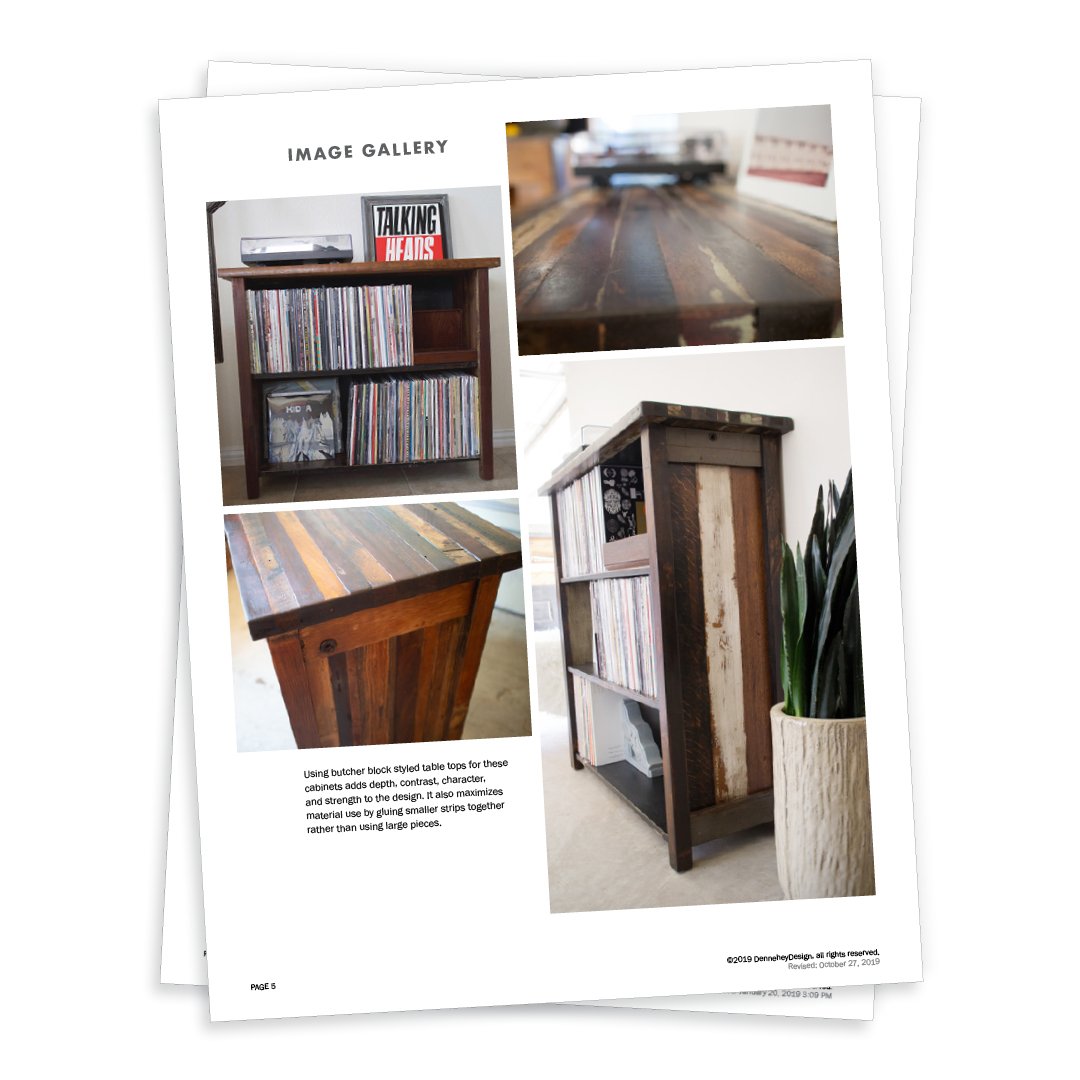 Reclaimed Wood Turntable Stand DIY Plans – Dennehey Design Co.